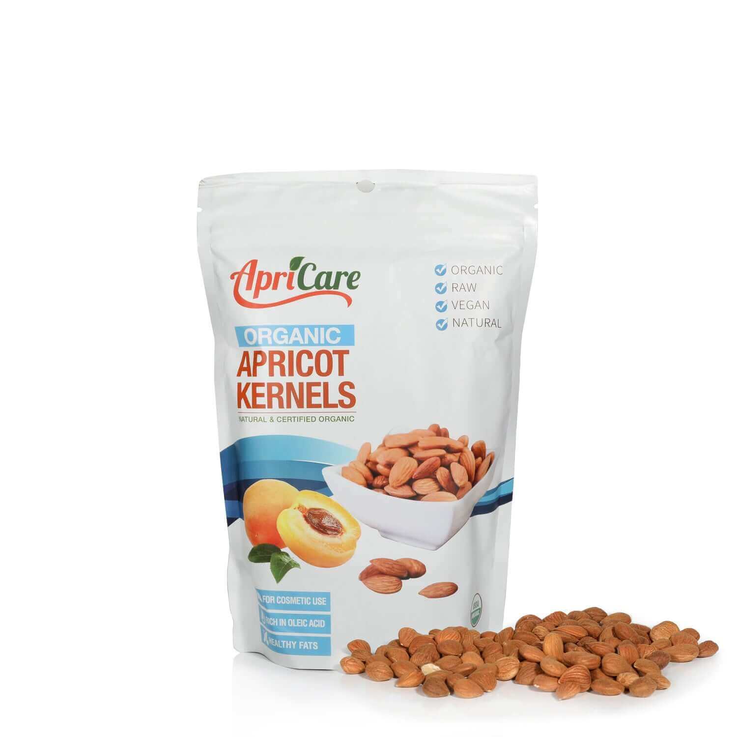 Apricare Certified Organic Raw Apricot Kernels
